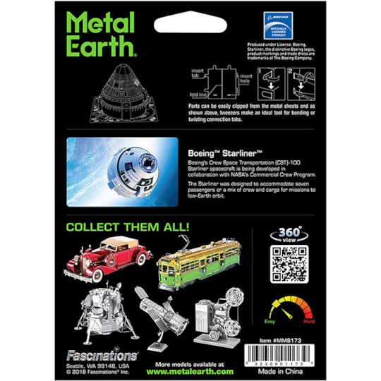 Boeing Starliner Kit de Montar de Metal - Metal Earth - Fascinations ...