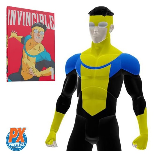 Boneco Articulado Invincible Deluxe set com quadrinhos Diamond Select ...