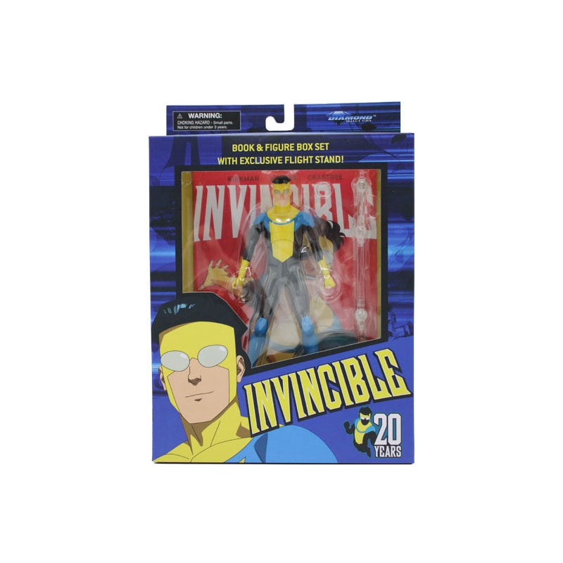 Boneco Articulado Invincible Deluxe set com quadrinhos Diamond Select ...