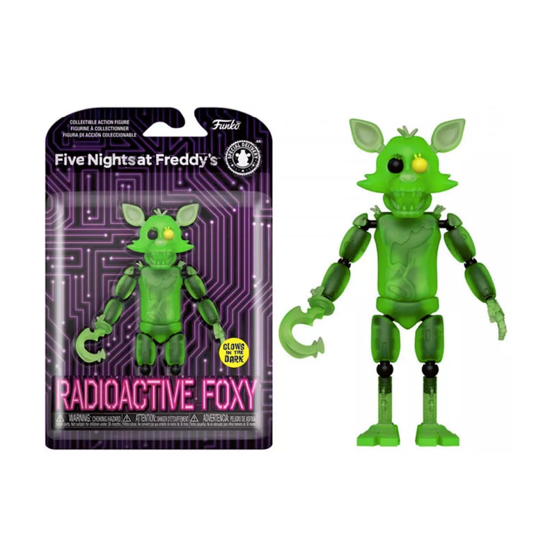 Boneco Articulado Radioactive Foxy Figure 12,5cm - Five Nights at ...