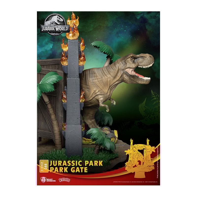 Diorama DS-088 Jurassic Park Gate D-Stage Dream Select Previews ...