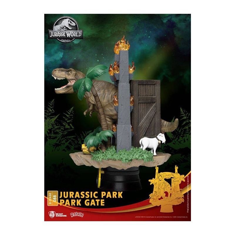 Diorama DS-088 Jurassic Park Gate D-Stage Dream Select Previews ...
