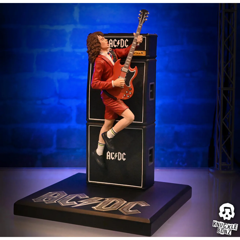 Estátua Angus Young III - AC/DC - Rock Iconz Statue - Knucklebonz ...