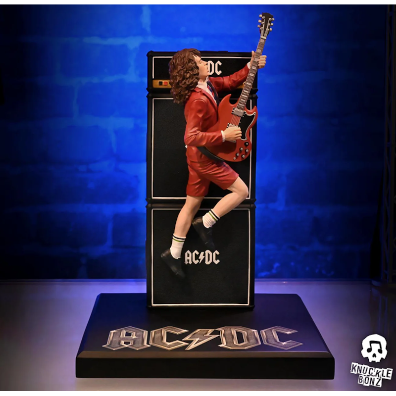 Estátua Angus Young III - AC/DC - Rock Iconz Statue - Knucklebonz ...