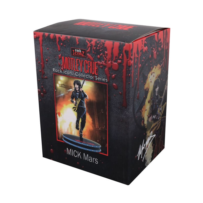 Estátua Mick Mars Motley Crue Knucklebonz Rock Iconz Statue Geek Fanaticos