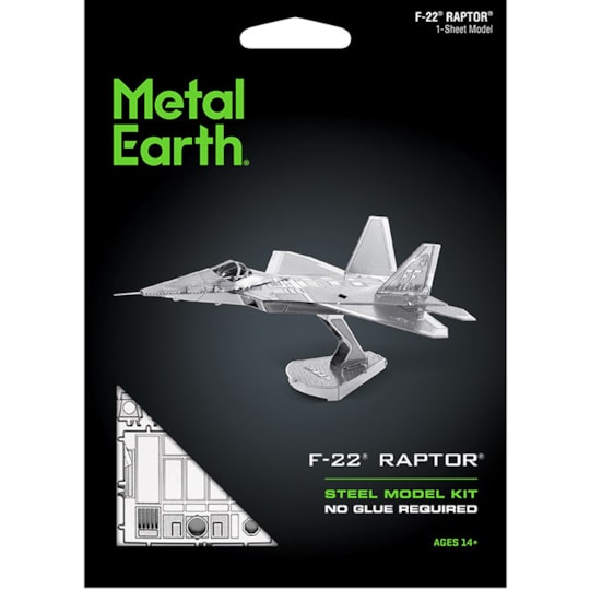 F-22 Raptor Kit de Montar de Metal - Metal Earth - Fascinations - Geek ...