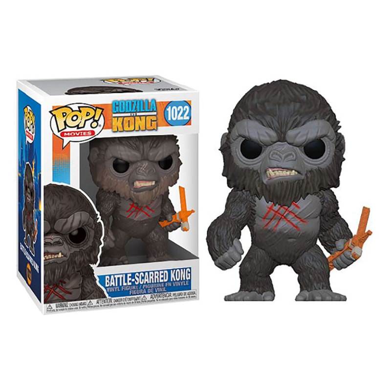 Funko Pop Battle-Scarred Kong #1022 - Godzilla vs Kong - Geek Fanaticos