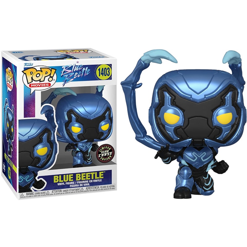 Funko Pop Blue Beetle Chase Edition #1403 - Besouro Azul - Geek Fanaticos