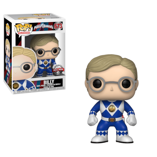 Funko Pop Blue Ranger #673 - Billy No Helmet - Power Rangers Azul ...