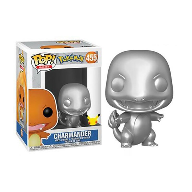 Funko Pop Charmander Silver #455 - Pokemon - Geek Fanaticos