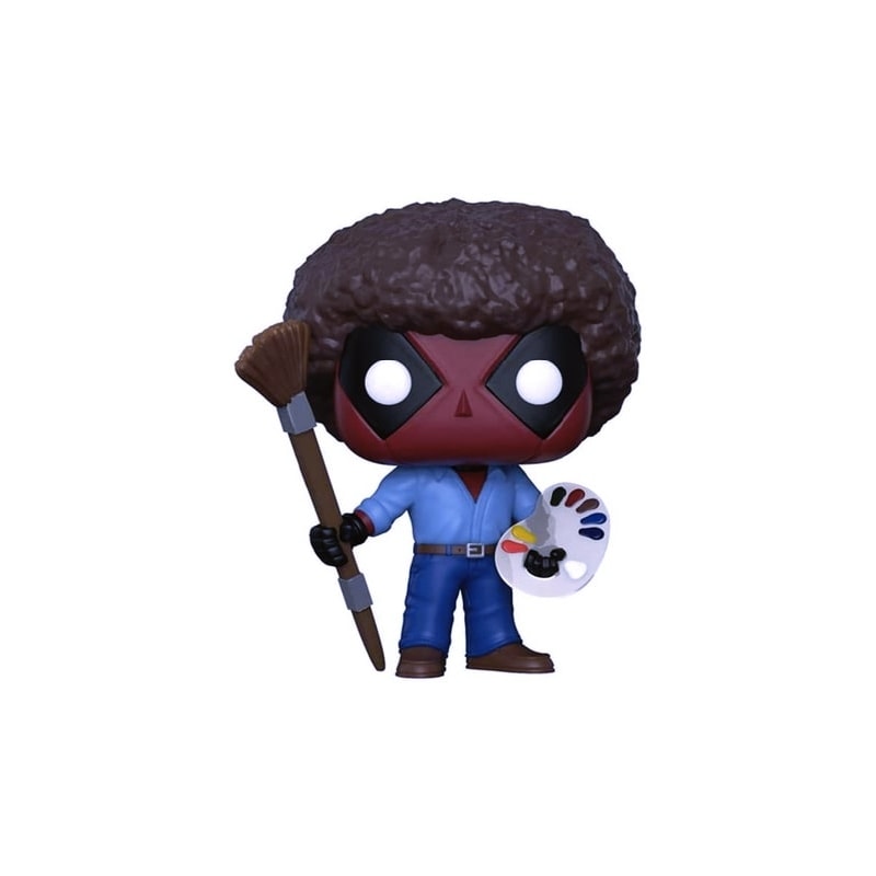 Funko Pop Deadpool as Bob Ross #319 - Deadpool - Marvel - Geek Fanaticos