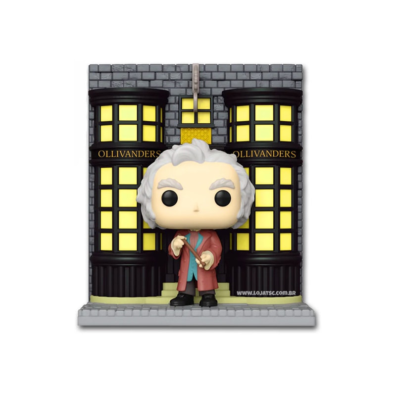 Funko Pop Deluxe Garrick Ollivander com loja de varinha Olivaras #146 ...