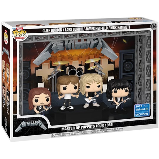 Funko Pop Deluxe Moment Master of Puppets Tour 1986 Cliff Burton Lars ...