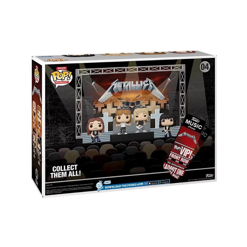 Funko Pop Deluxe Moment Master of Puppets Tour 1986 Cliff Burton Lars ...
