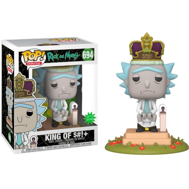 Funko Pop Deluxe Rick Sanchez King of Shit S#!+ com sons #694 - Rick ...