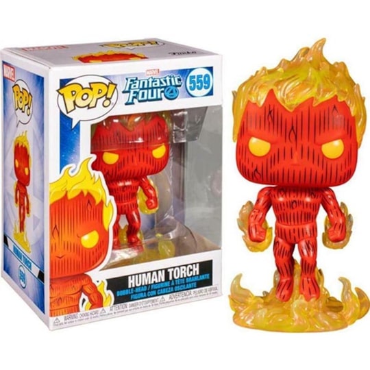 Funko Pop Human Torch #559 - Tocha Humana - Fantastic Four - Quarteto ...