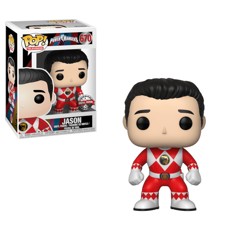 Funko Pop Red Ranger #670 - Jason No Helmet - Power Rangers Vermelho ...