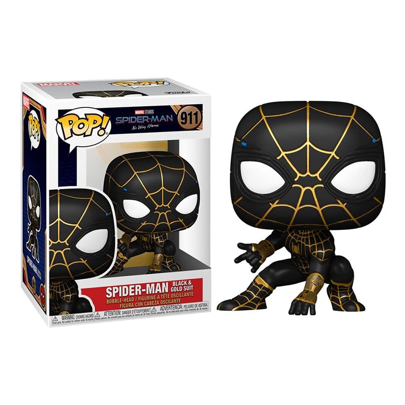 Funko Pop Spider-Man Black & Gold Suit #911 - Spider-Man No Way Home ...