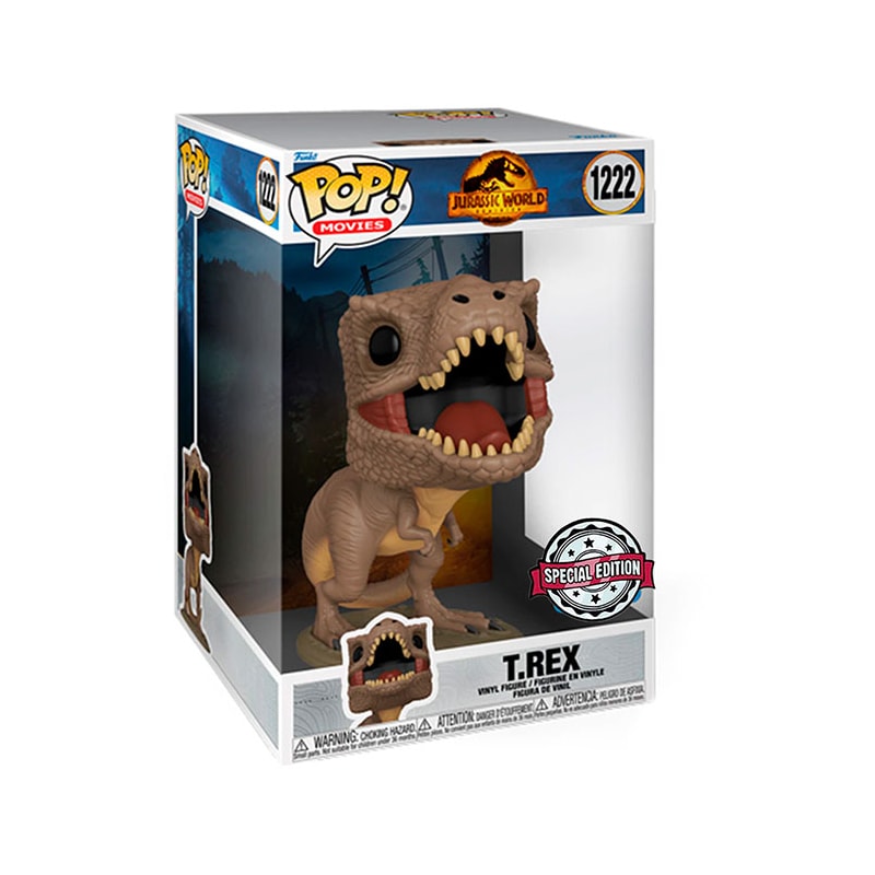 Funko Pop T-Rex 25 cm #1222 - Jurassic World Dominion - Geek Fanaticos