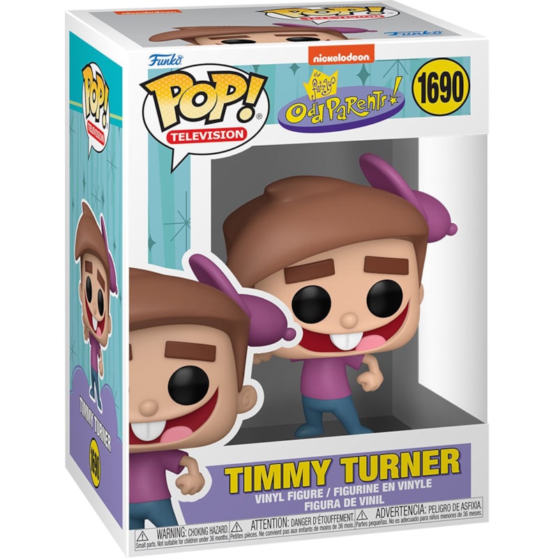 Funko Pop Timmy Turner #1690 - Padrinhos Mágicos - Fairly Odd Parents ...