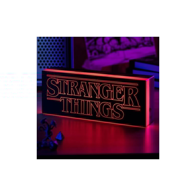 Luminária do logo de Stranger Things Logo Light Paladone - Geek Fanaticos