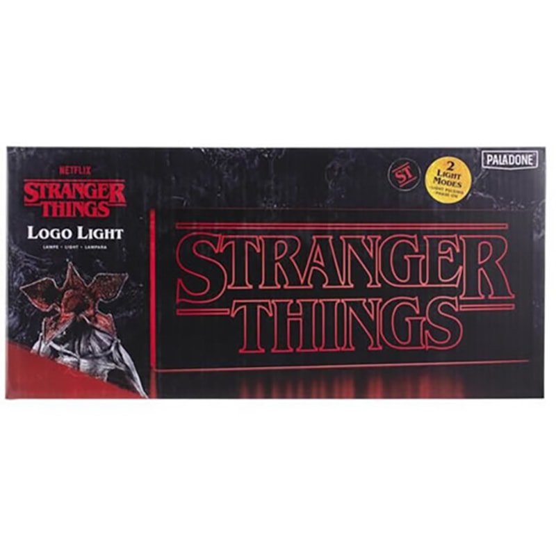 Luminária do logo de Stranger Things Logo Light Paladone - Geek Fanaticos