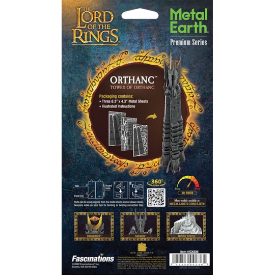 Orthanc Torre de Isengard Saruman Kit de Montar de Metal Deluxe - O Senhor dos Anéis - Metal ...