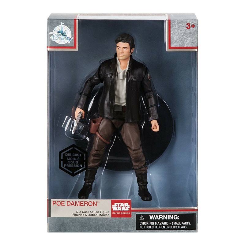 Poe Dameron Die Cast Action Figure Elite Series Star Wars Disney Store ...