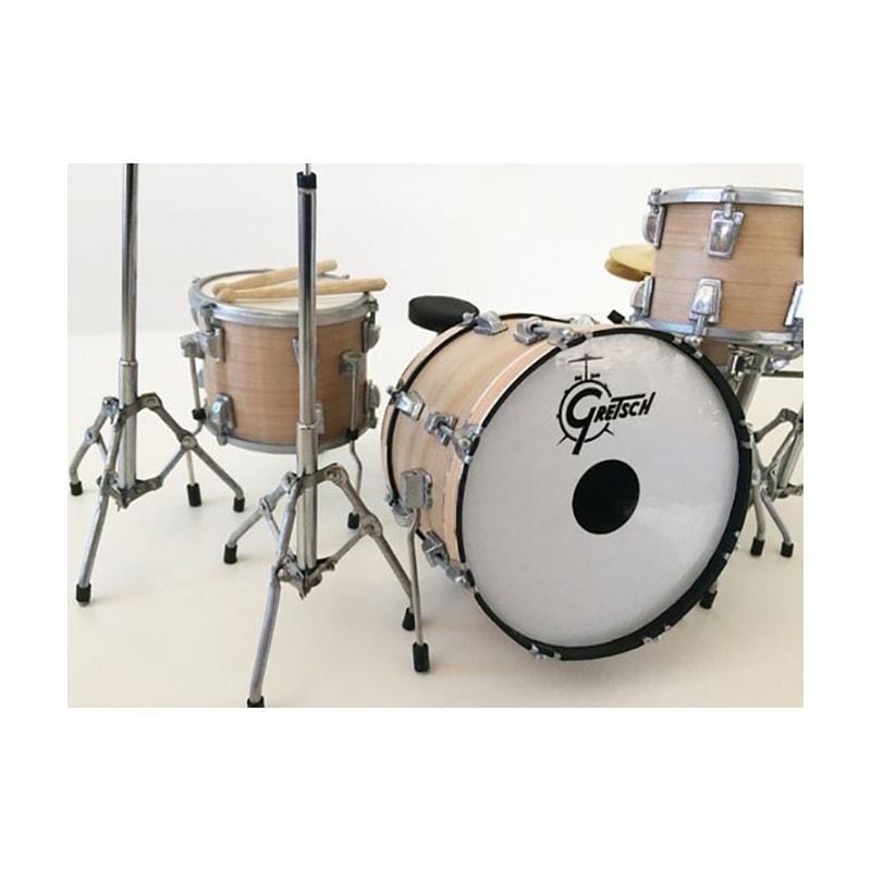 Réplica Bateria Miniatura Charlie Watts Gretsch Mini Drum Set Rolling ...