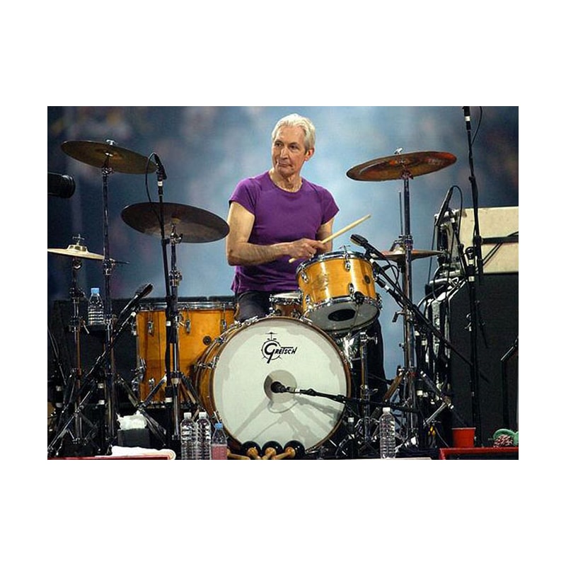 Réplica Bateria Miniatura Charlie Watts Gretsch Mini Drum Set Rolling ...