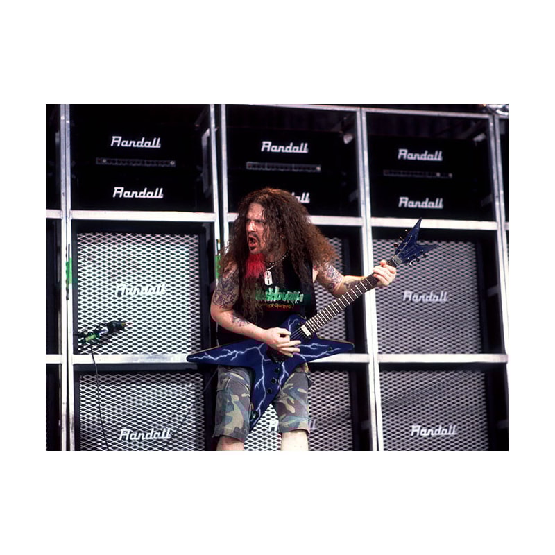 Réplica Guitarra Miniatura Dimebag Darrell Lightning Bolt Pantera Axe ...