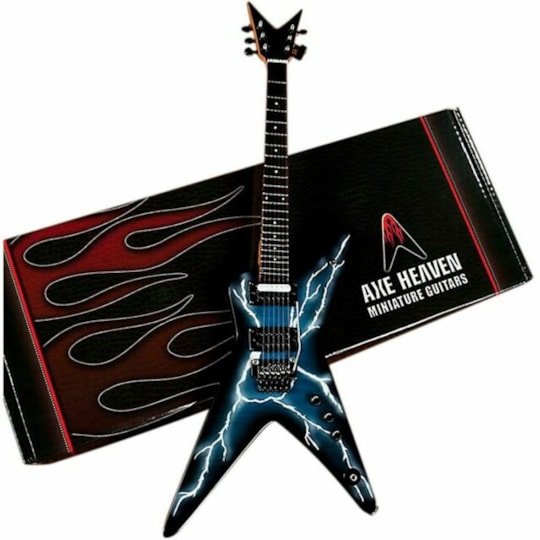 Réplica Guitarra Miniatura Dimebag Darrell Lightning Bolt Pantera Axe ...
