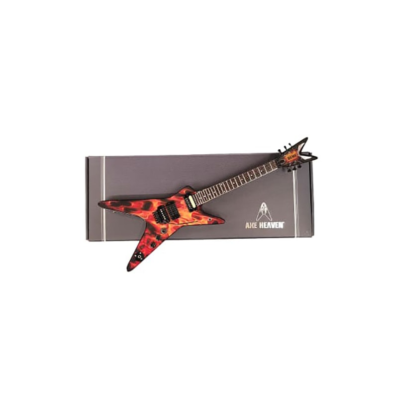 Réplica Guitarra Miniatura Dimebag Darrell O Flame Pantera Axe Heaven ...