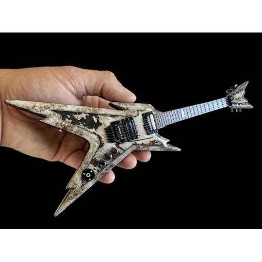 Réplica Guitarra Miniatura Dimebag Darrell Rust Razorback Pantera Axe ...