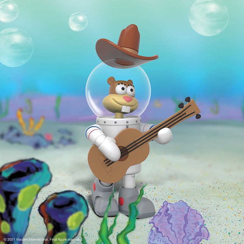 Sandy Cheeks Sandy Bochechas Ultimate Figure Wave 1 Bob Esponja Super 7 ...